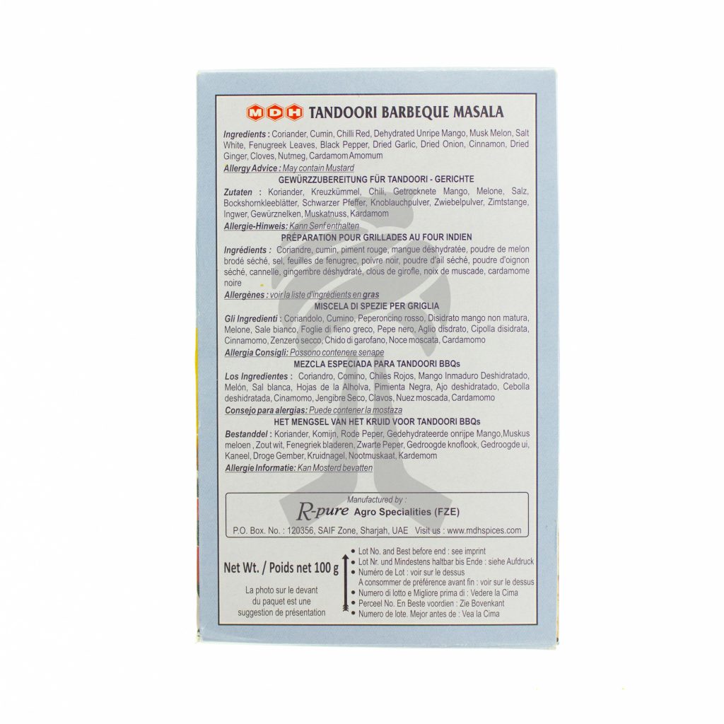 MDH Tandoori Barbeque Masala 100g • Hallans