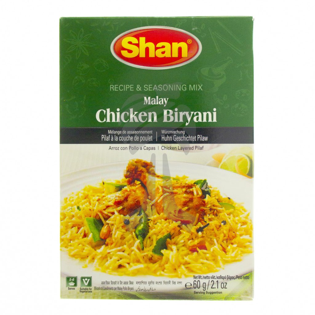 Shan Malay Chicken Biryani 60g • Hallans