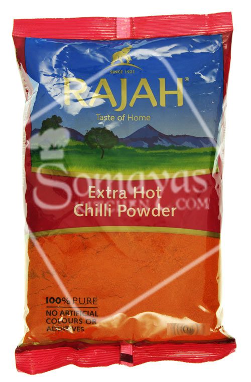 Rajah Chilli Powder Extra Hot 100g • Hallans