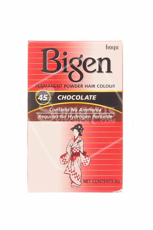 Bigen 45 Chocolate Hair Dye 6g • Hallans
