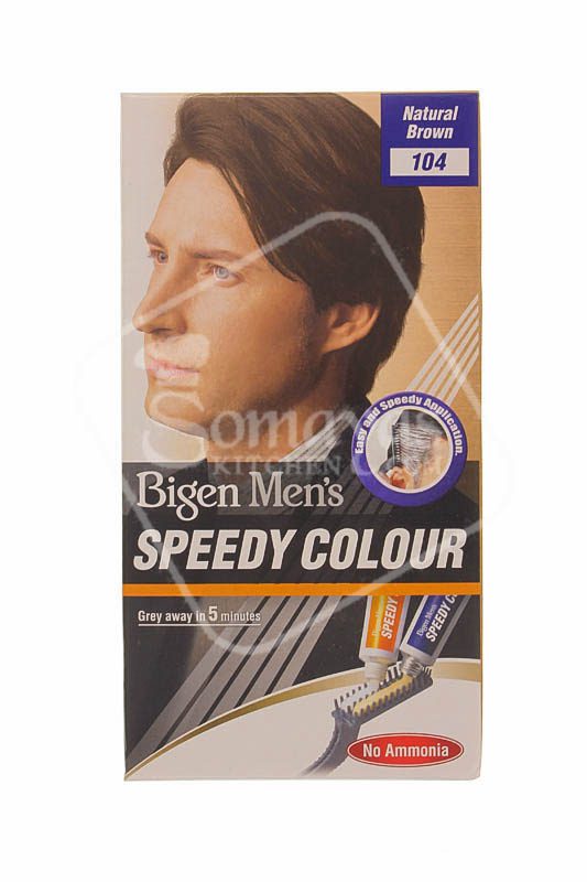 Bigen Mens 104 Natural Brown 80g • Hallans