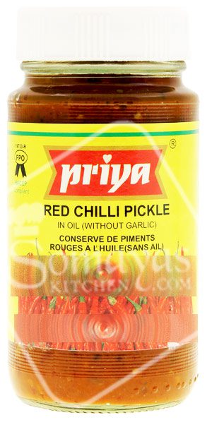 Priya Red Chilli Pickle 300g • Hallans
