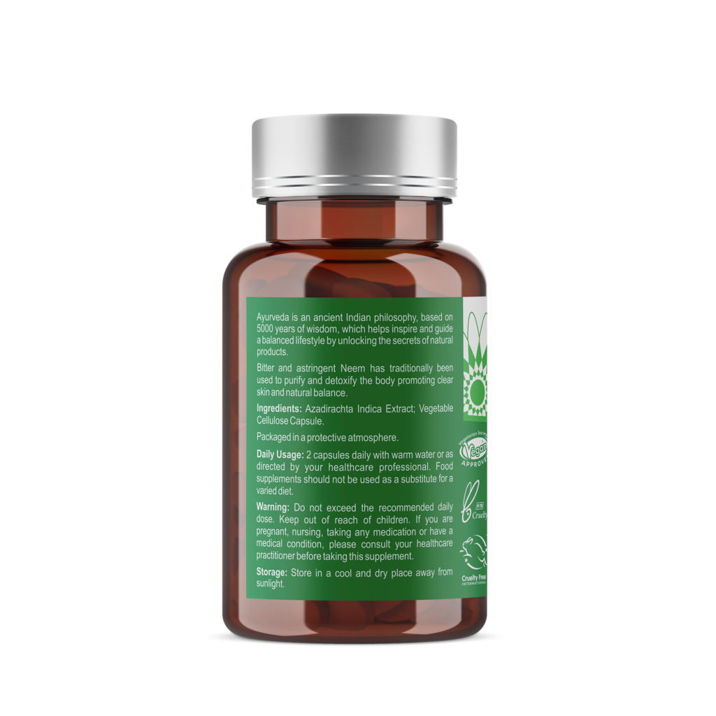 Hesh Neem Capsules 60's • Hallans