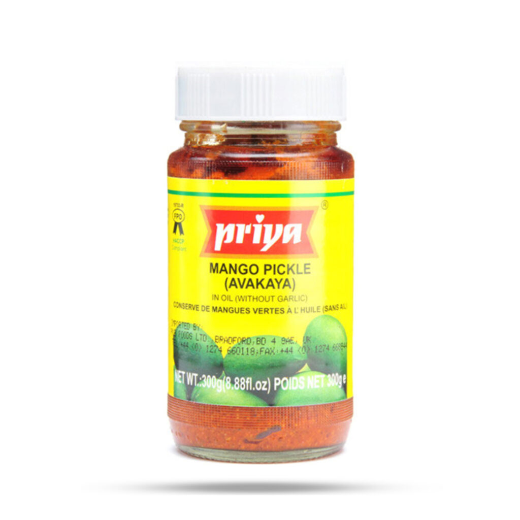 Priya Mango Pickle Avakaya 300g • Hallans