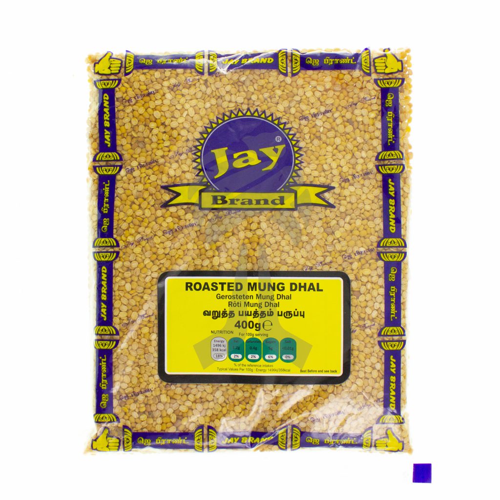 Jay Brand Mung Dhal Roasted 400g • Hallans