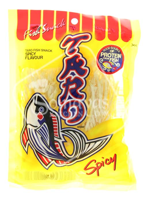 Taro Fish Snack Spicy Flavour 52g • Hallans