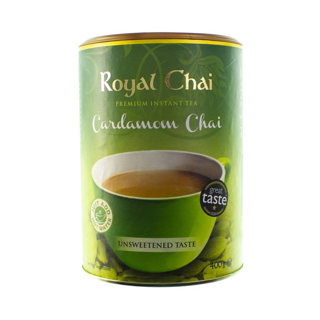 Royal Chai Cardamom Unsweetened Instant Tea 400g • Hallans