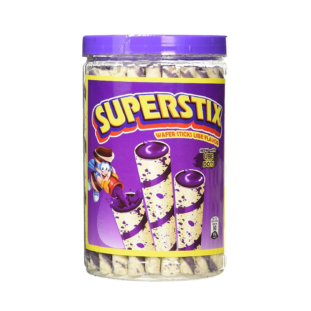 Superstix Ube Flavour Wafer Sticks 335.5g • Hallans
