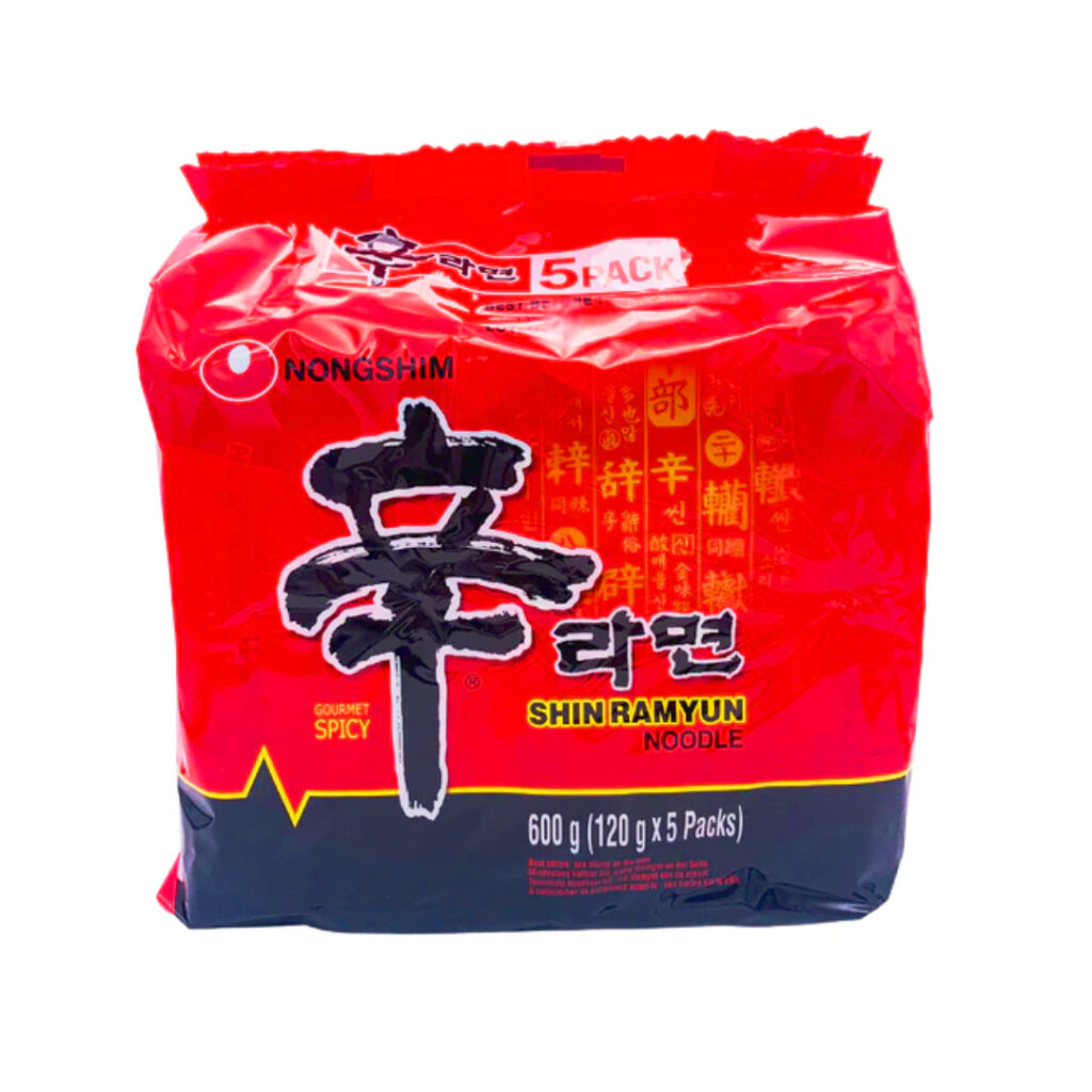 Nongshim Shin Ramyun Noodle Soup 120gx5 • Hallans